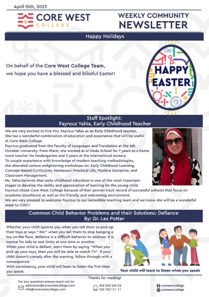 Newsletter - Core West College